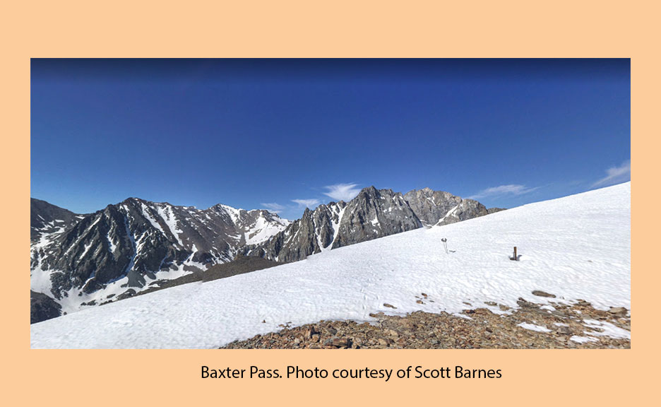 Baxter Pass – steep and rugged