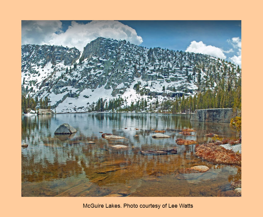 Blackcap Basin – many glacially derived lakes – Fly Fishing the Sierra