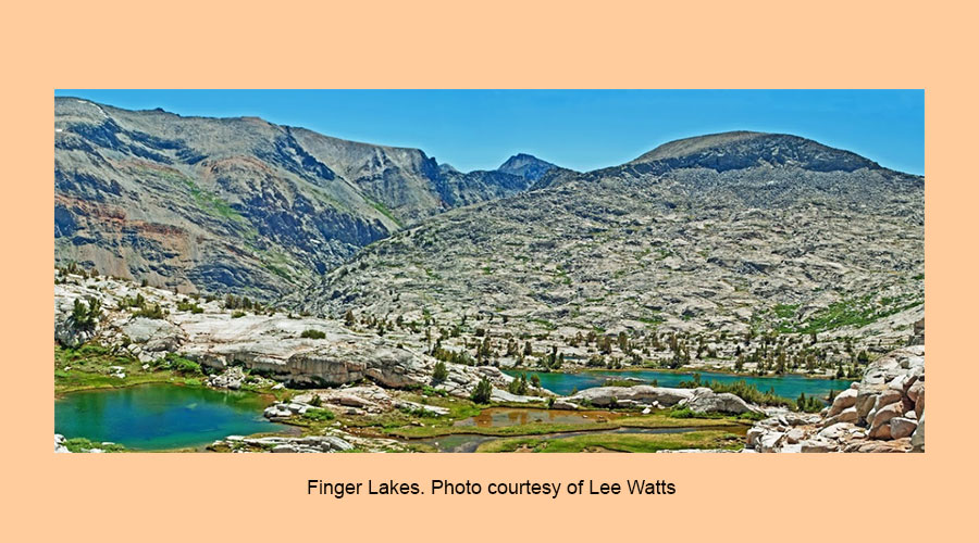 Blackcap Basin – many glacially derived lakes – Fly Fishing the Sierra