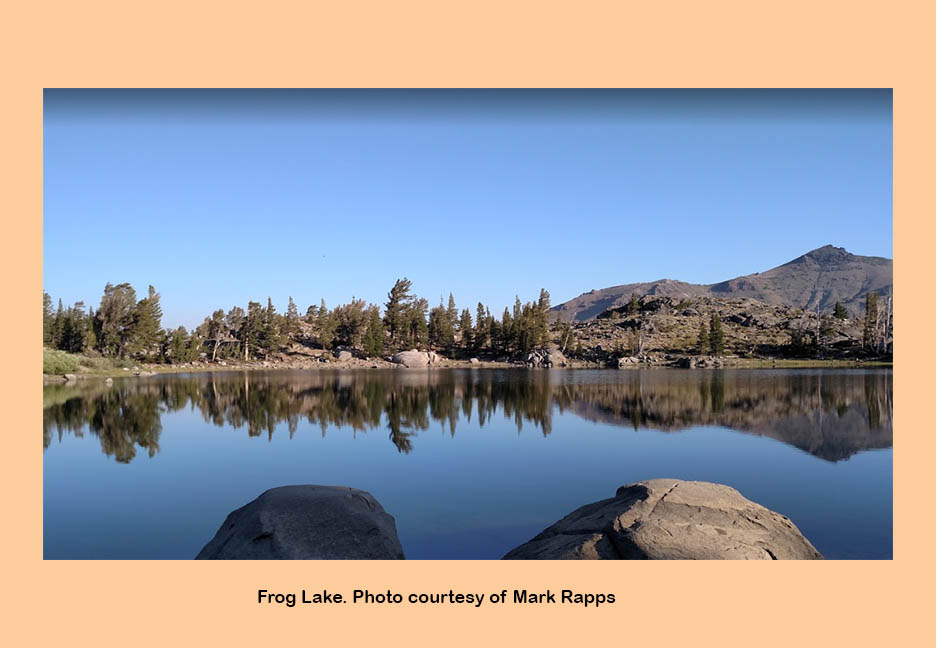 Independence Lake – one of two lakes with original lahontans