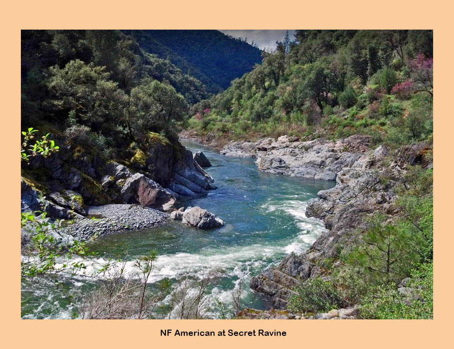 North Fork American River – steep canyons with rainbows