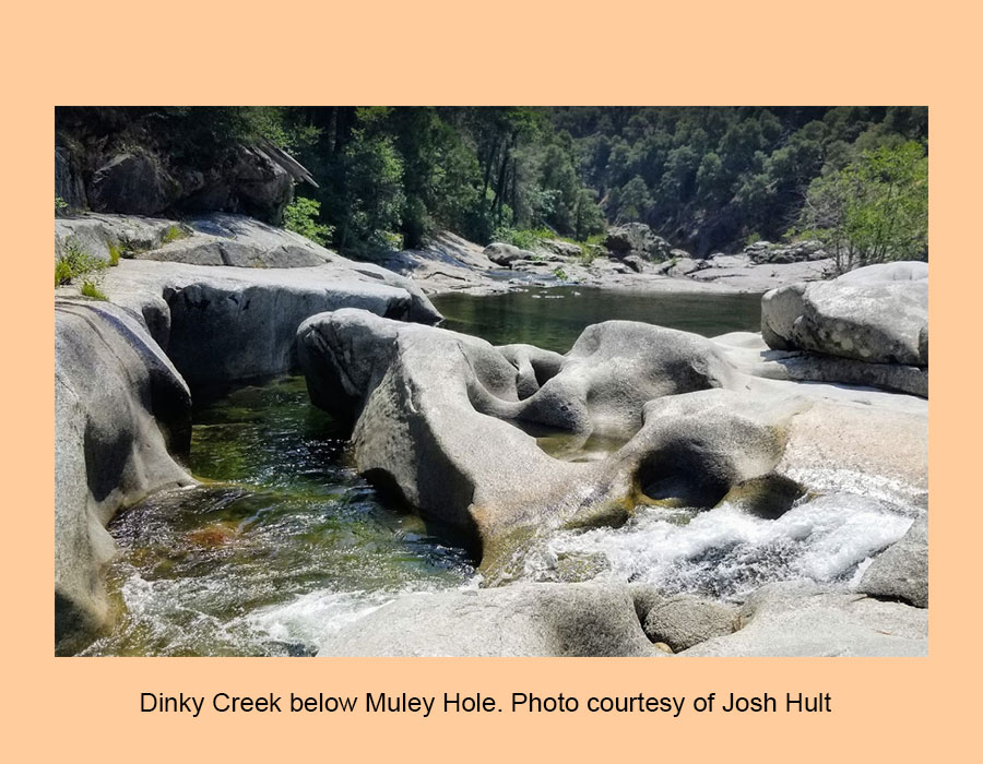 North Fork Kings River – deep pools upon a granite substrate