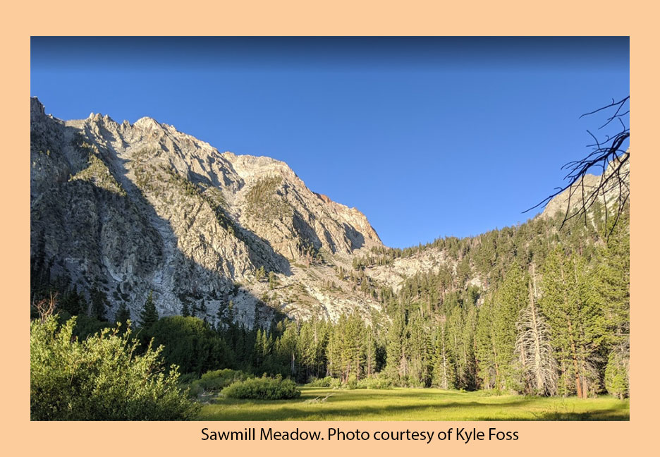 Sawmill Pass – entrance to woods lake