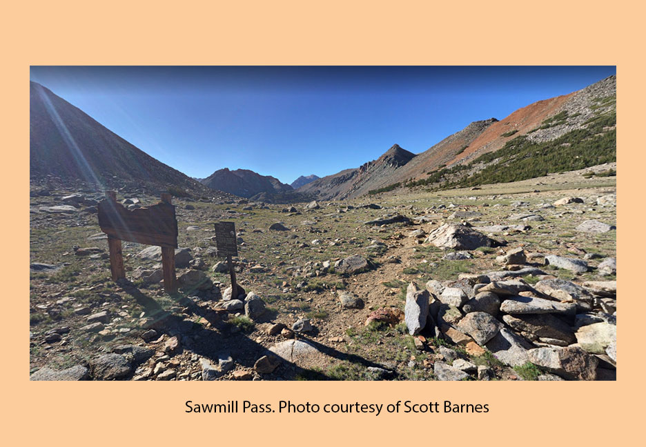 Sawmill Pass – entrance to woods lake