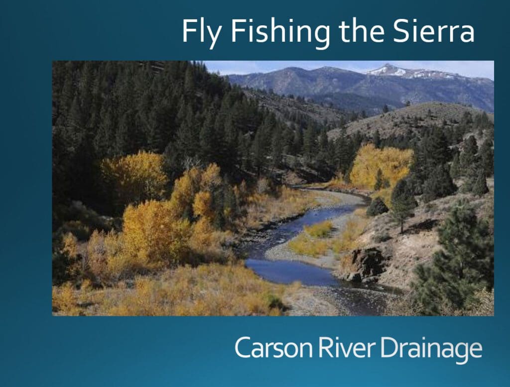 Carson River Drainage of the Eastern Sierra Region 1